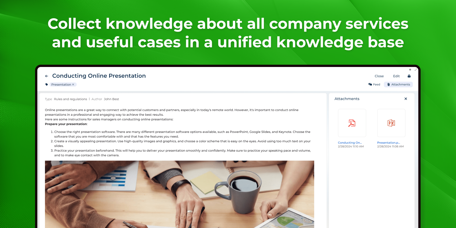 Knowledge Management | Creatio Marketplace
